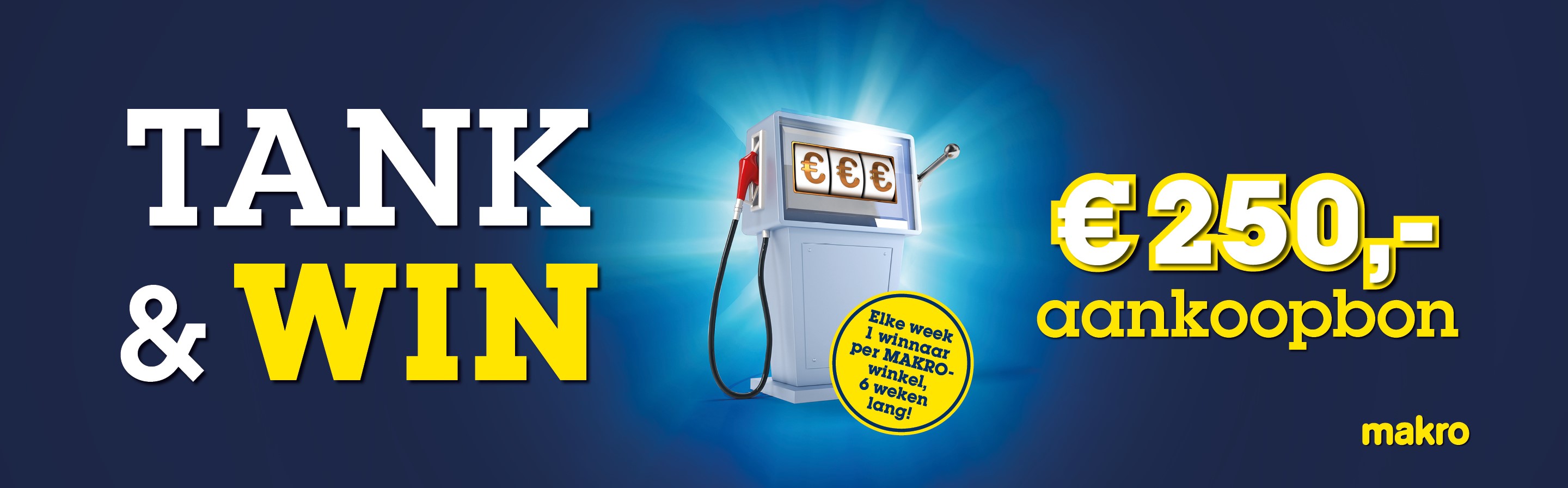 Over de actie - Makro Tank & Win
